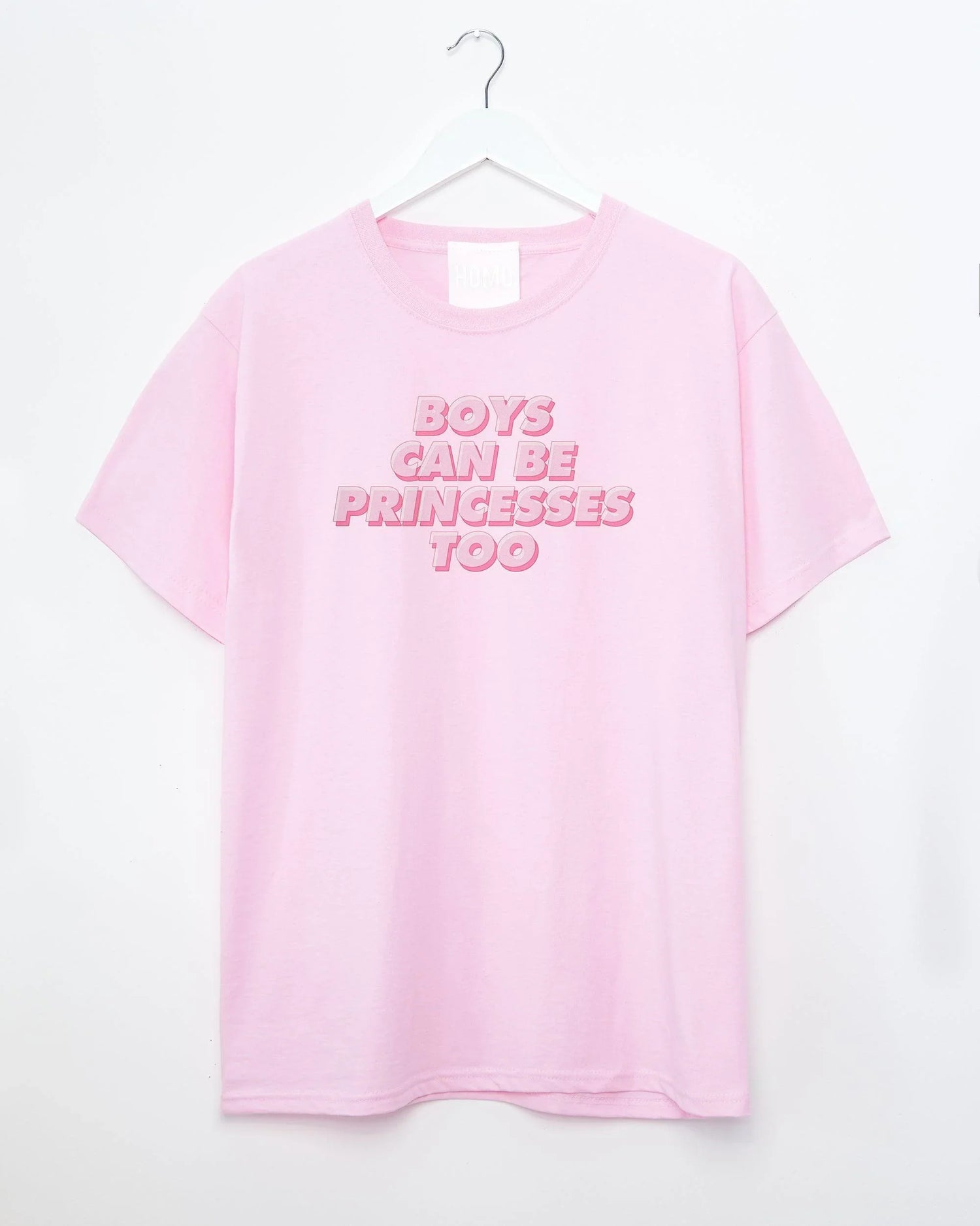 Boys can be princesses too on pink - tee – HOMOLONDON