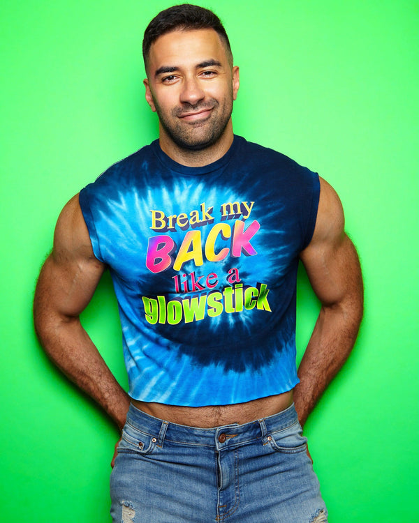 Brake my back like a glowstick - tie dye tshirt / crop top – HOMO