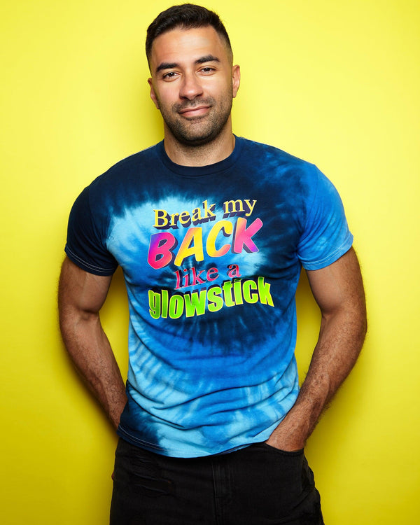 Brake my back like a glowstick - tie dye tshirt – HOMO